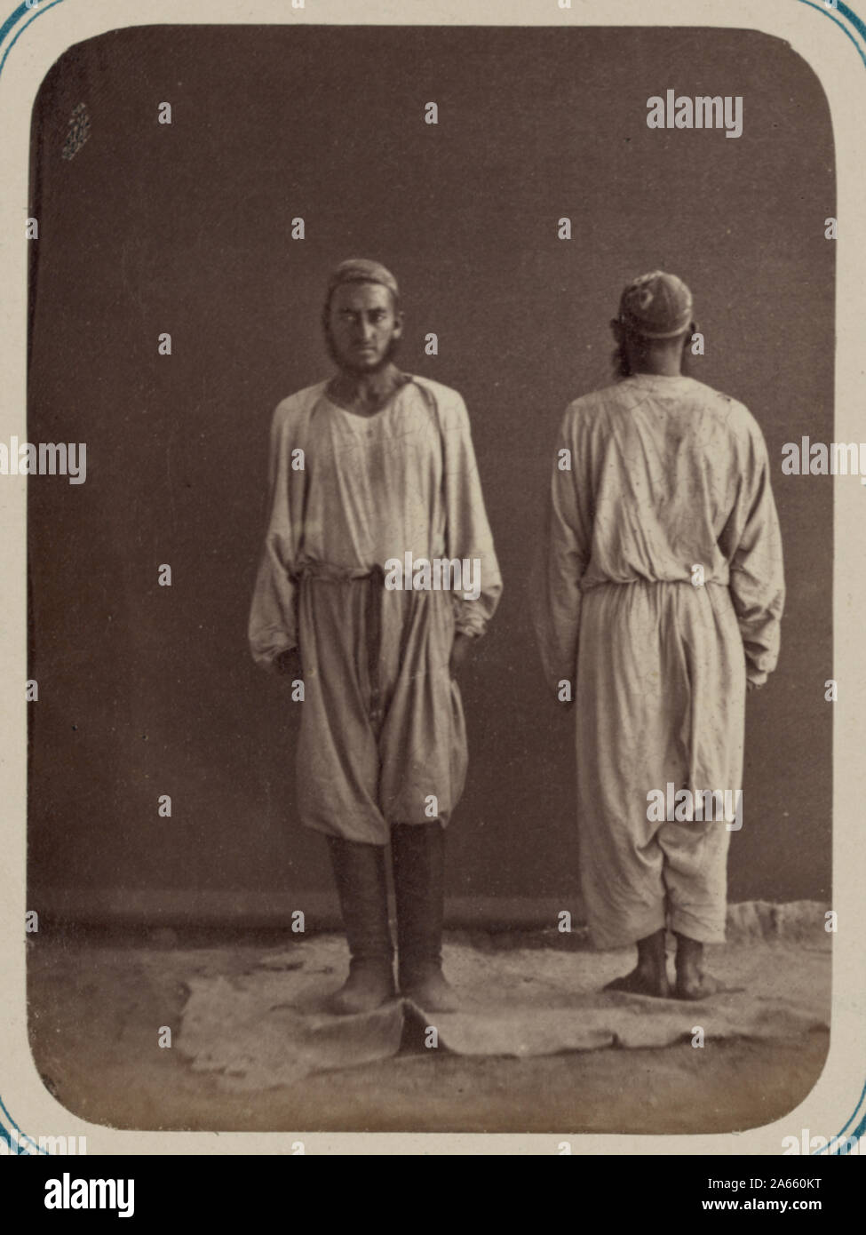 Central Asian Men's Clothing Men Wearing a Pair of Flowing Pants, or ...