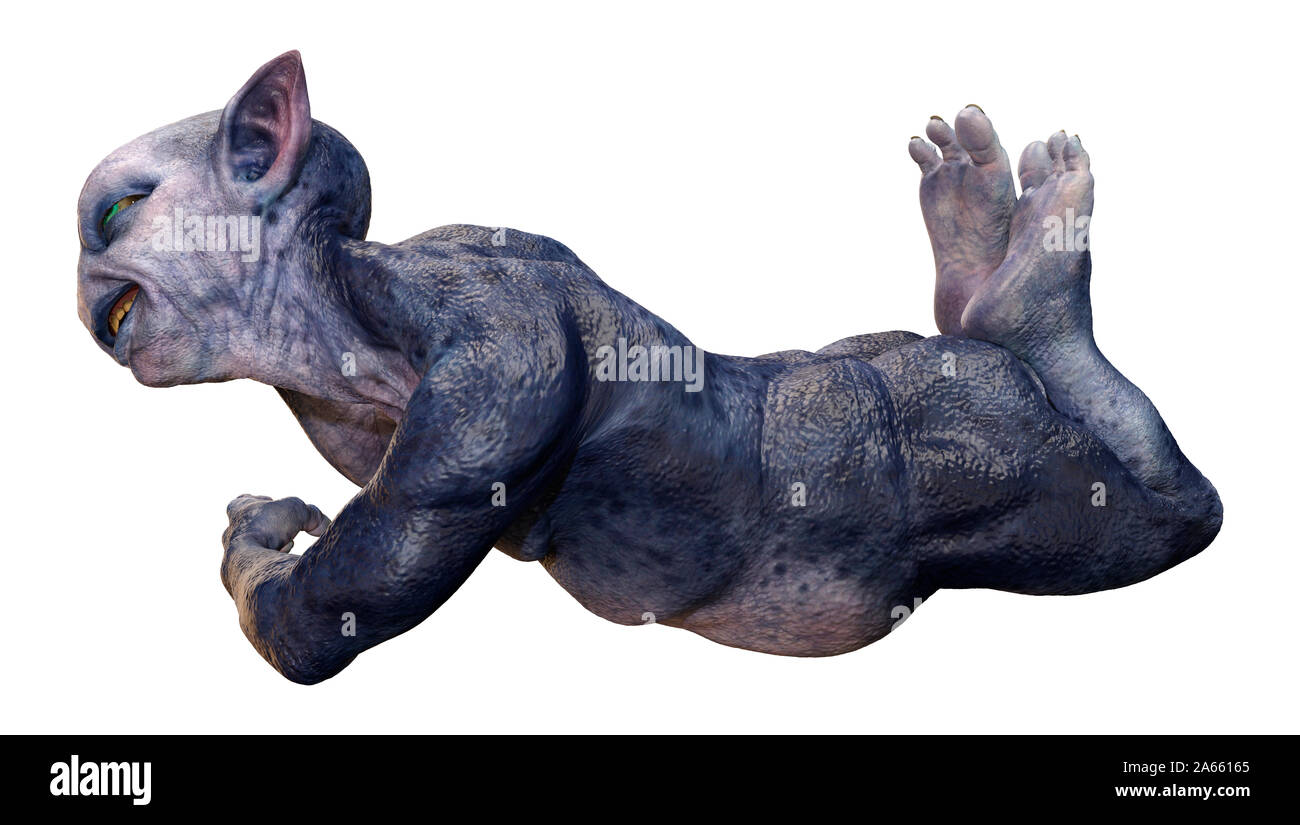 3D rendering of a blue alien isolated on white background Stock Photo ...