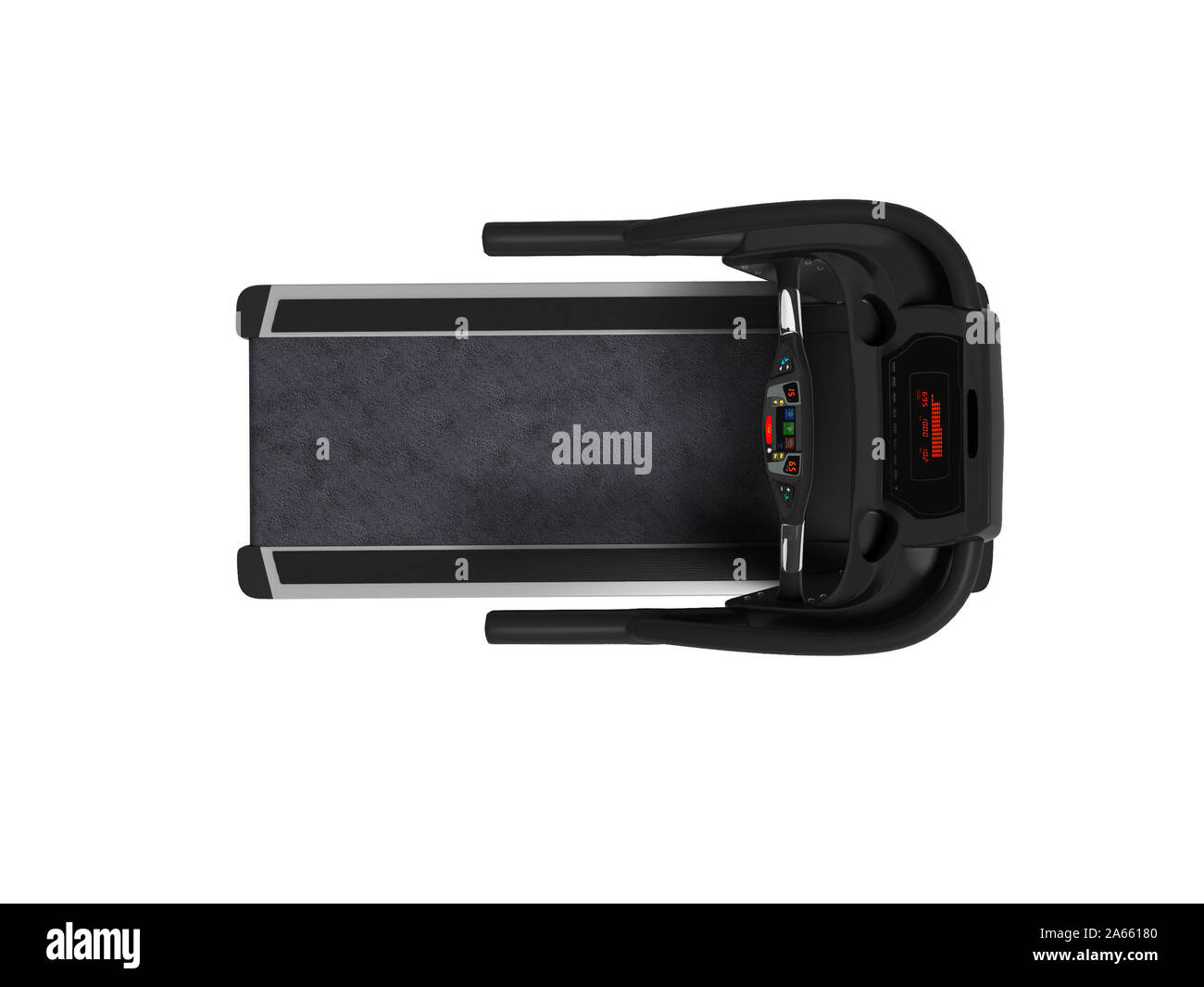 Running track for home workouts top view 3d render on white background ...