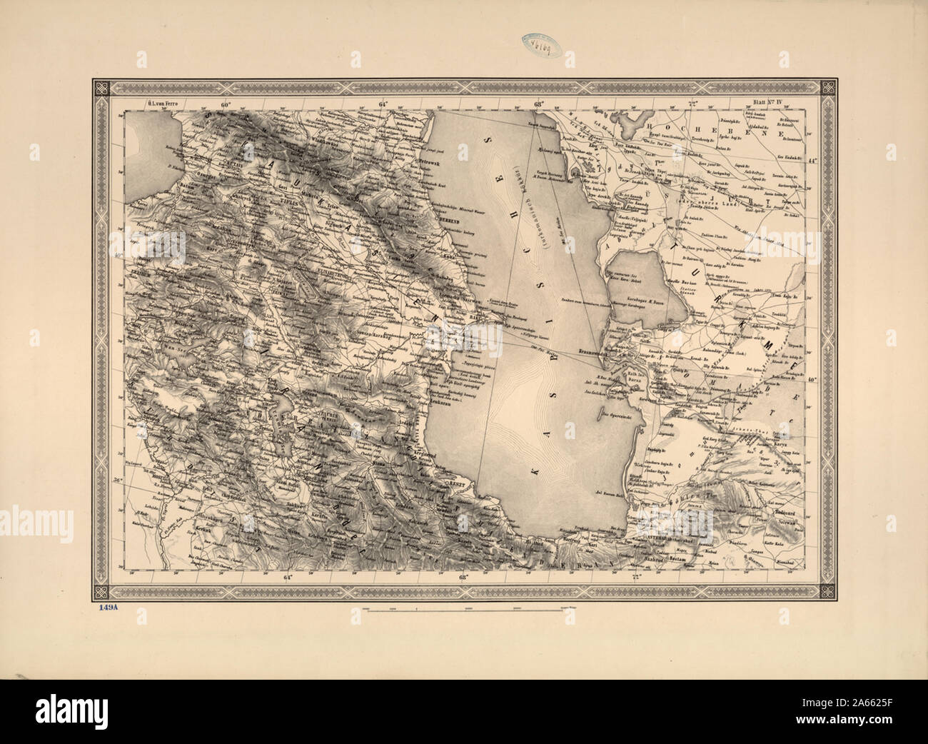 General Map of Central Asia- IV Stock Photo - Alamy