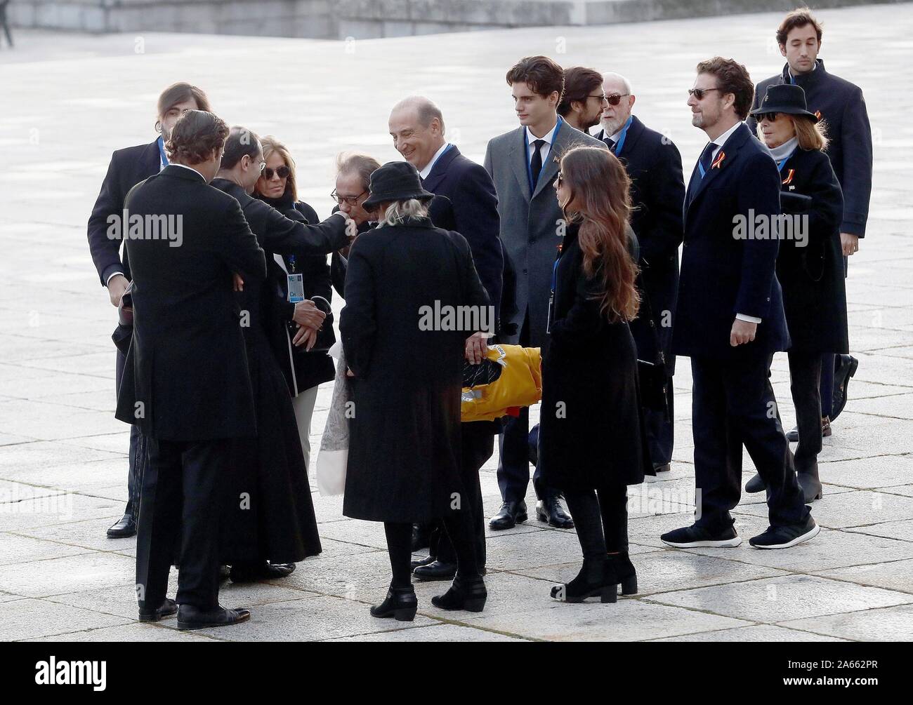 Madrid, Madrid, Spain. 24th Oct, 2019. Family attends to the Exhumation ...
