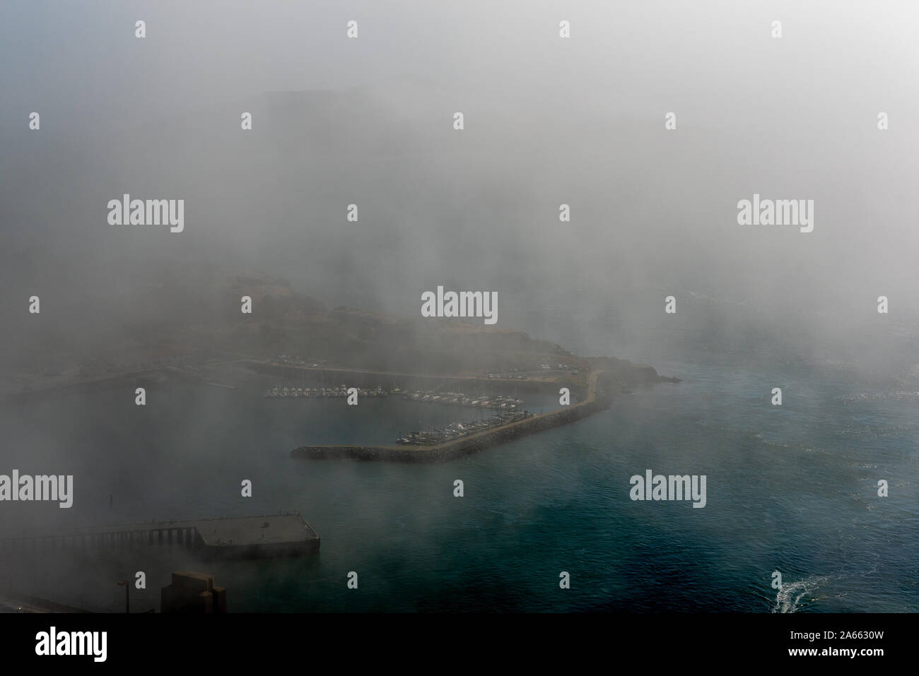 Very foggy morning at Battery Spencer, a Fort Bakers site and popular ...