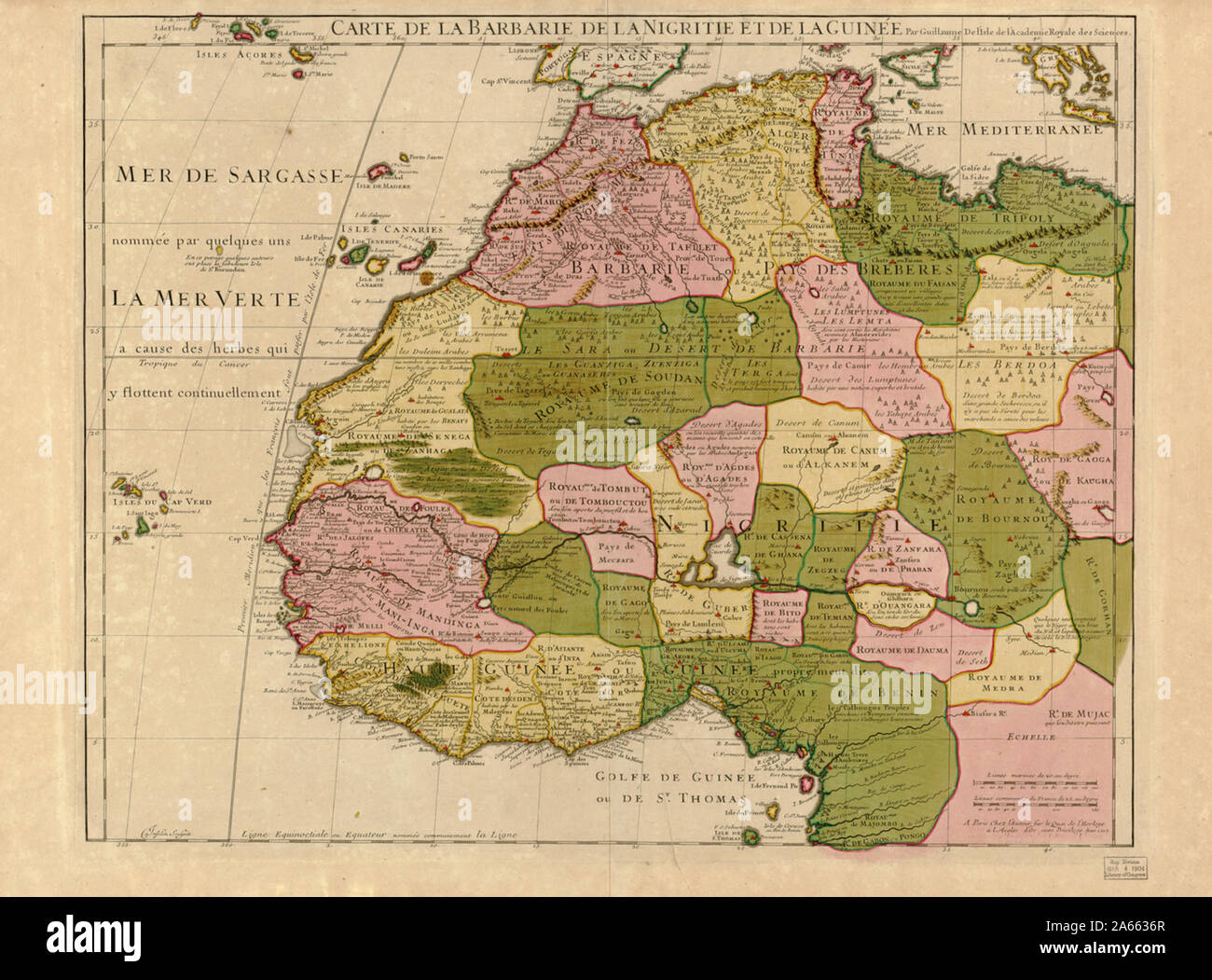 Map of the barbary hi-res stock photography and images - Alamy