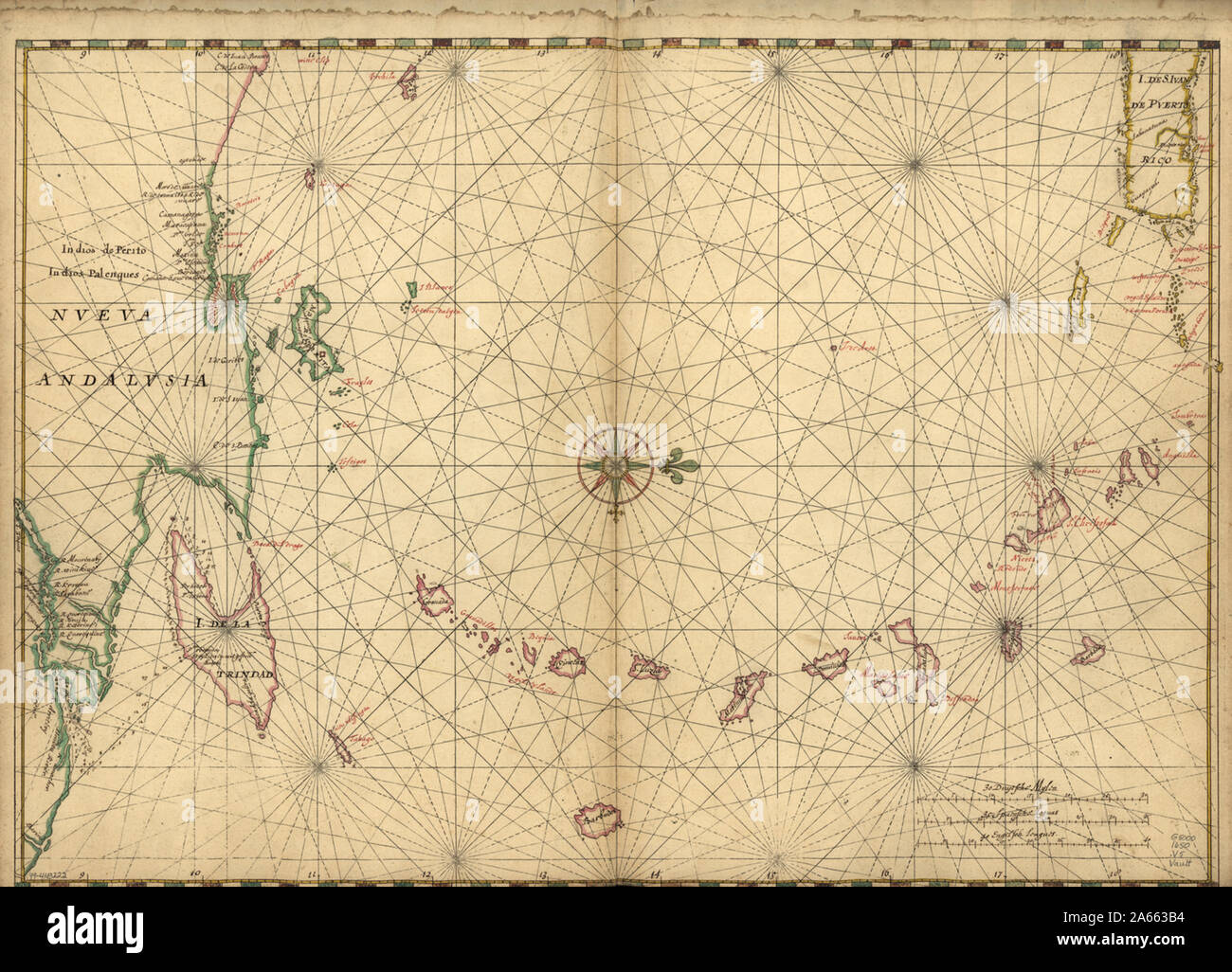 Map of Lesser Antilles Stock Photo - Alamy