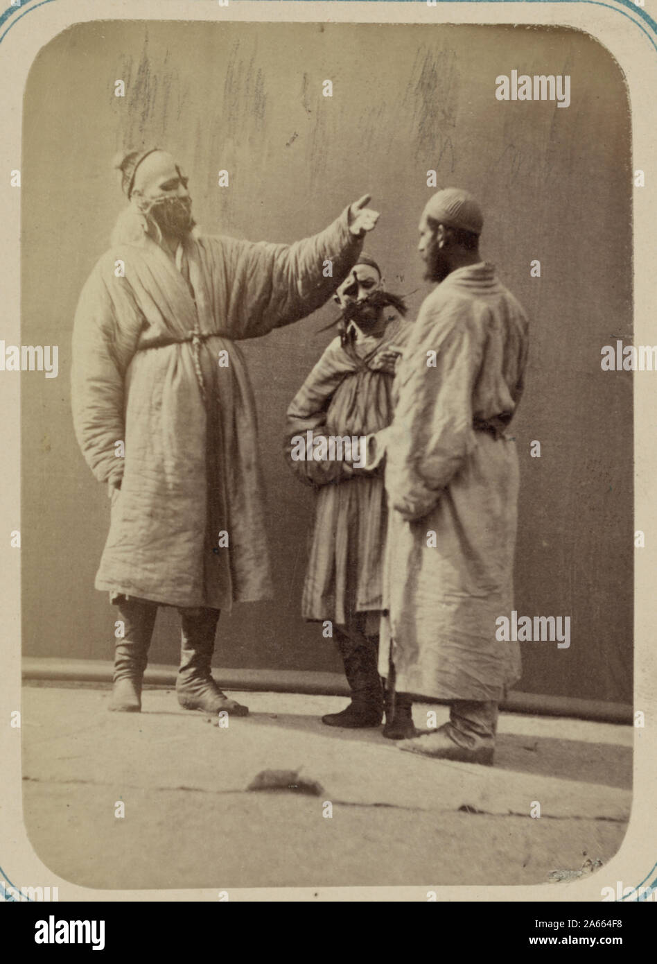 Pastimes of Central Asians Three Men, Including Two Maskhara-bāzūs, or ...