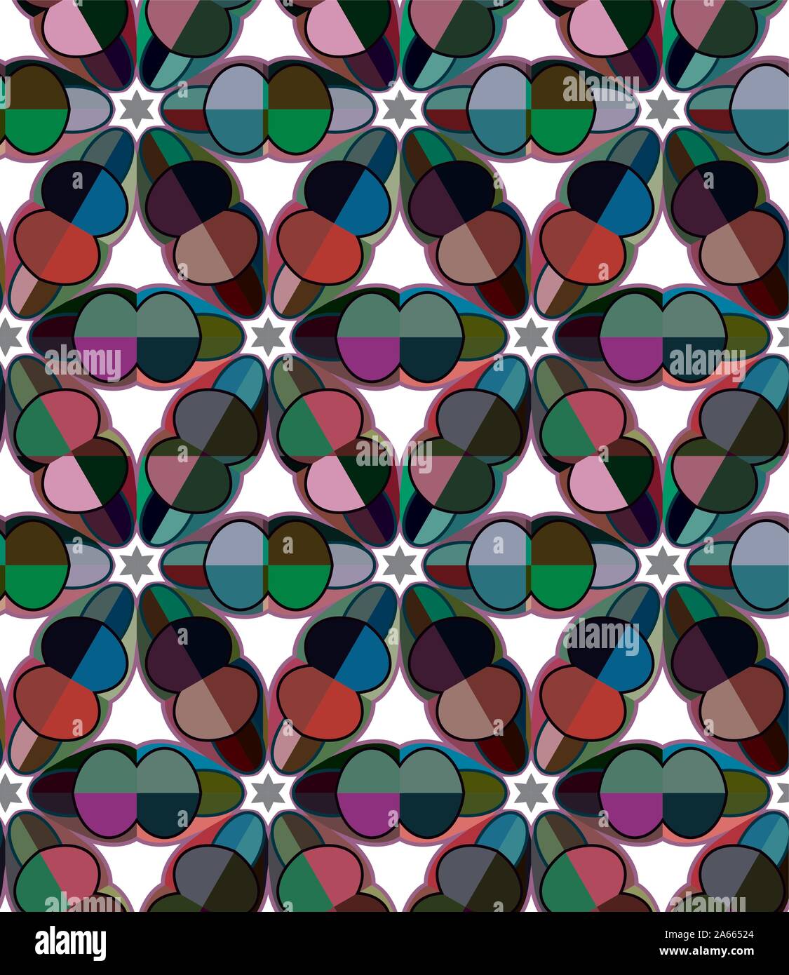 Geometric ornamental vector pattern. Seamless design texture Stock ...