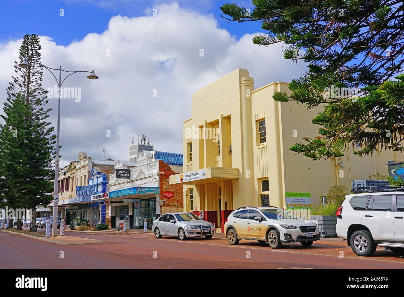 GERALDTON, AUSTRALIA -9 JUL 2019- View of the historic city of ...
