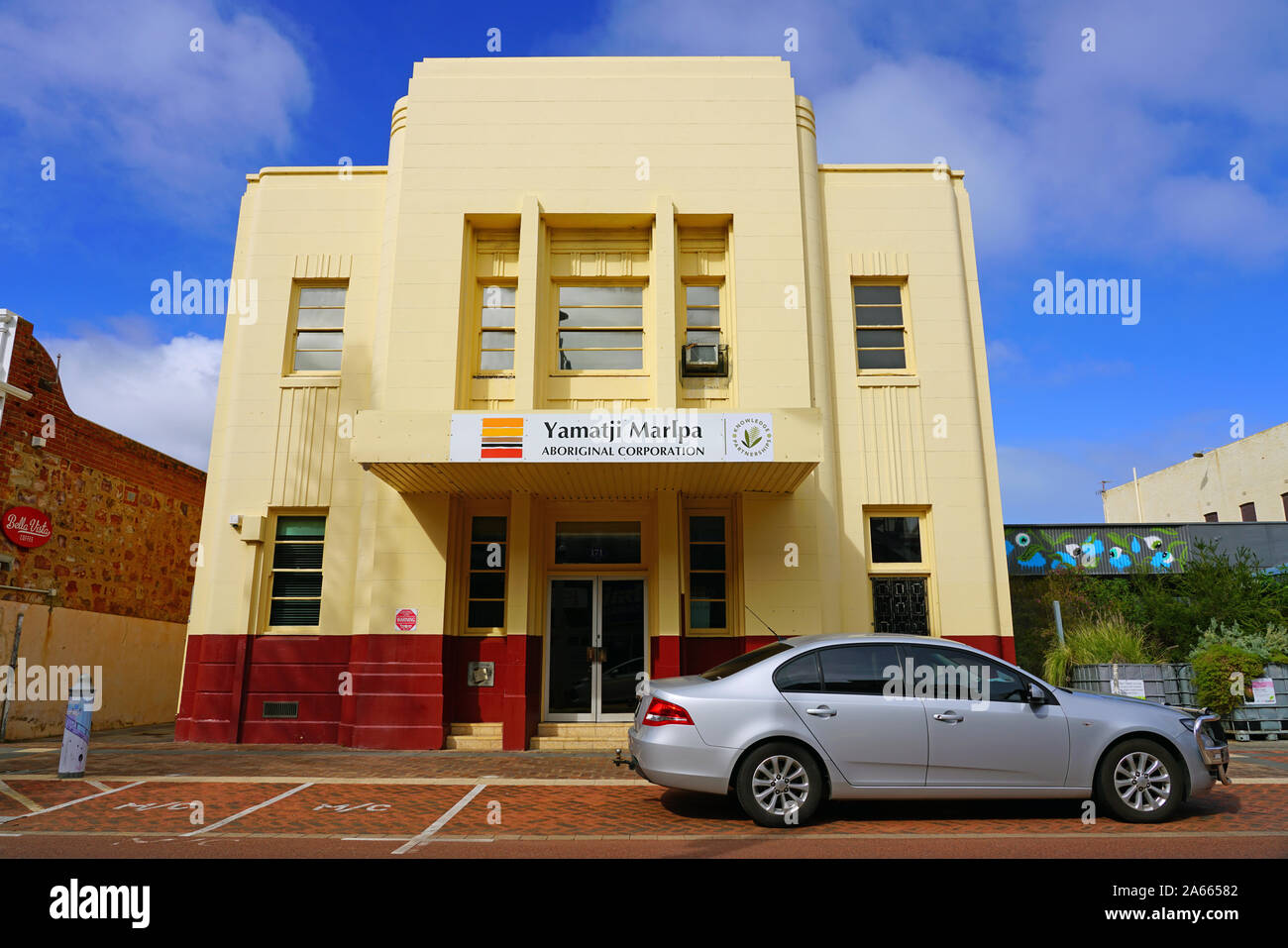 GERALDTON, AUSTRALIA -9 JUL 2019- View of the historic city of ...