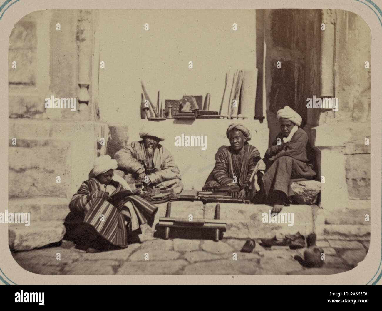 Scenes at the Samarkand Square, or the Registan, and Its Market Types ...