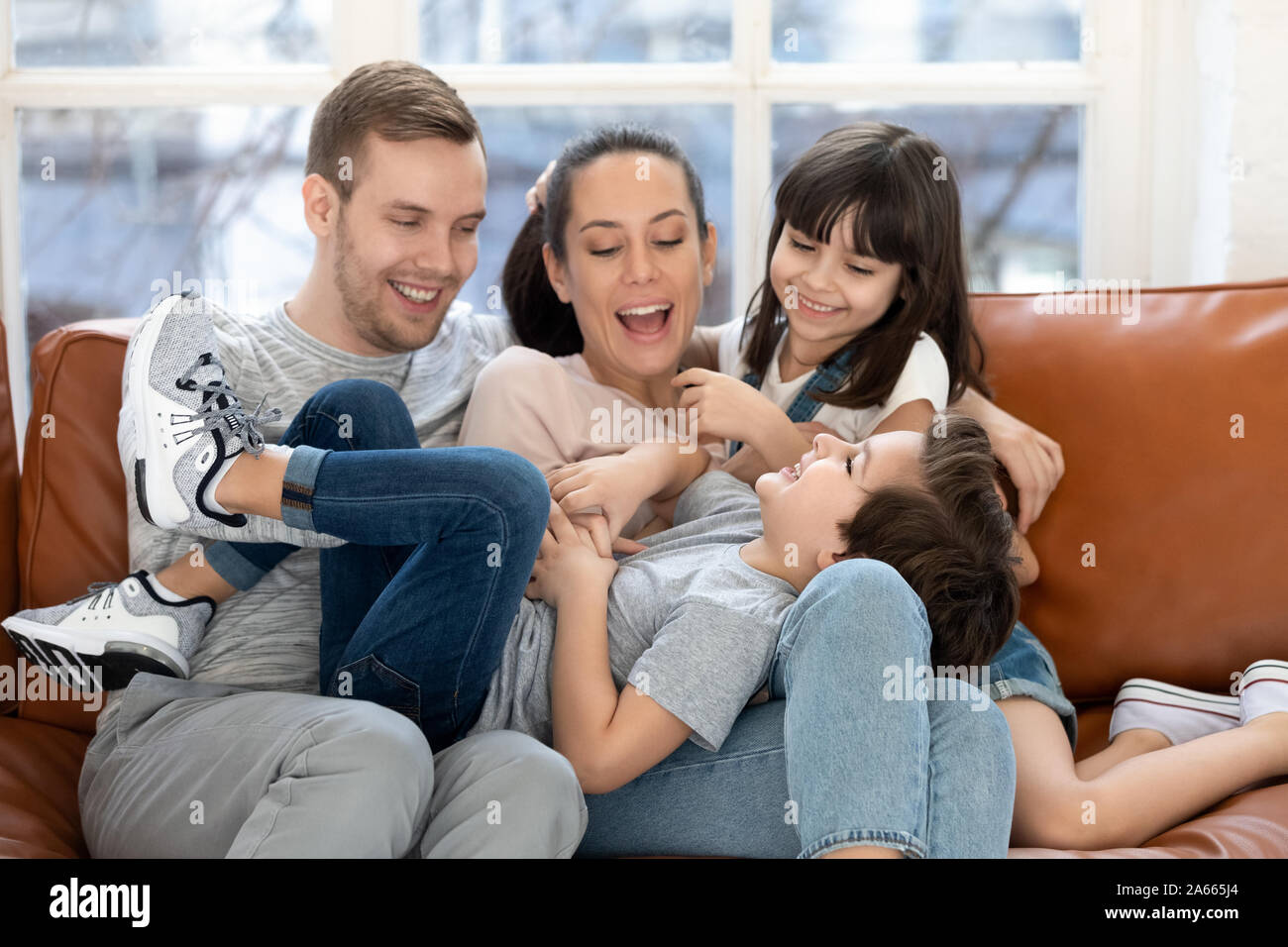 Tickle brother hi-res stock photography and images - Alamy