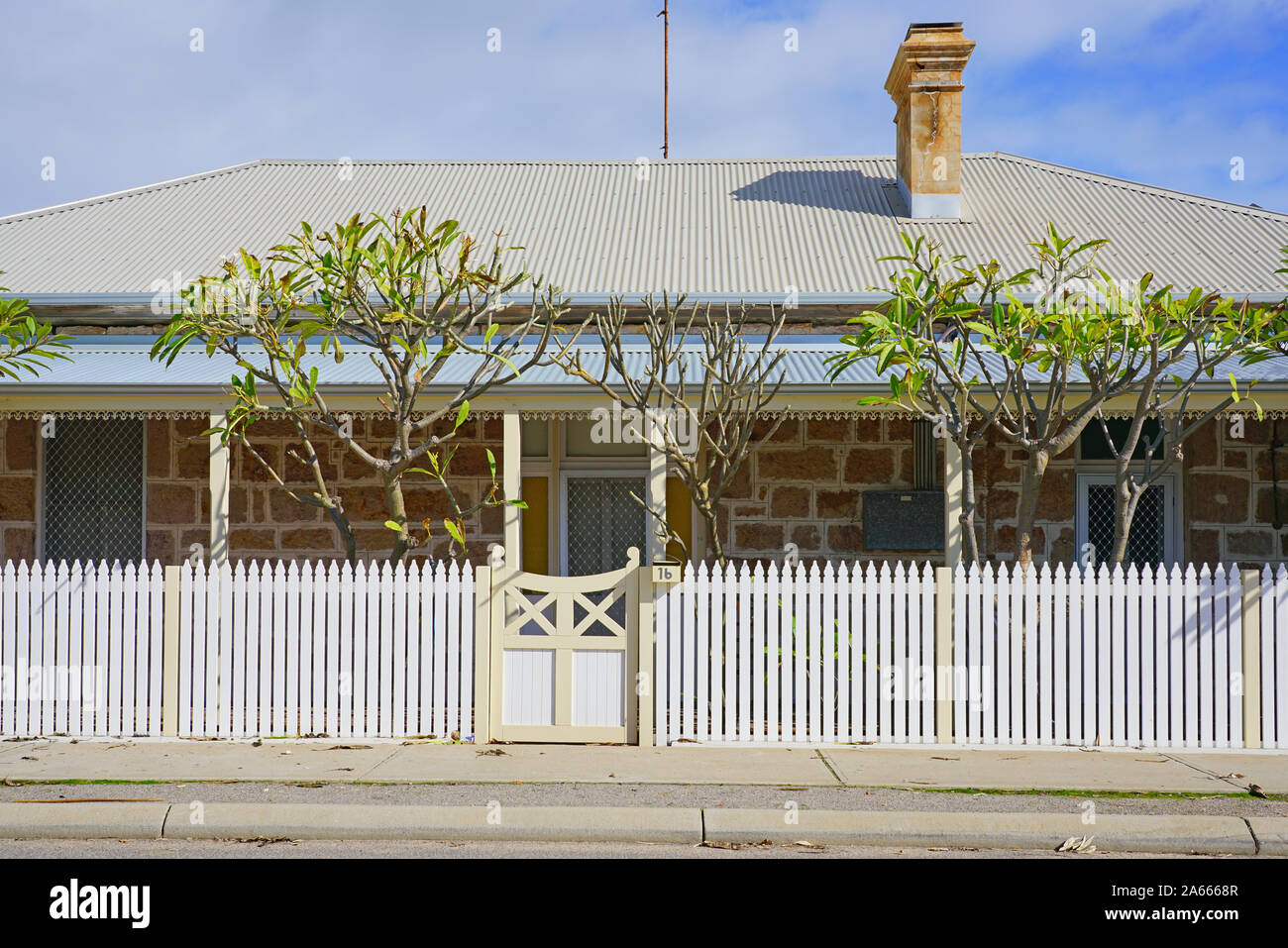 GERALDTON, AUSTRALIA -9 JUL 2019- View of the historic city of ...