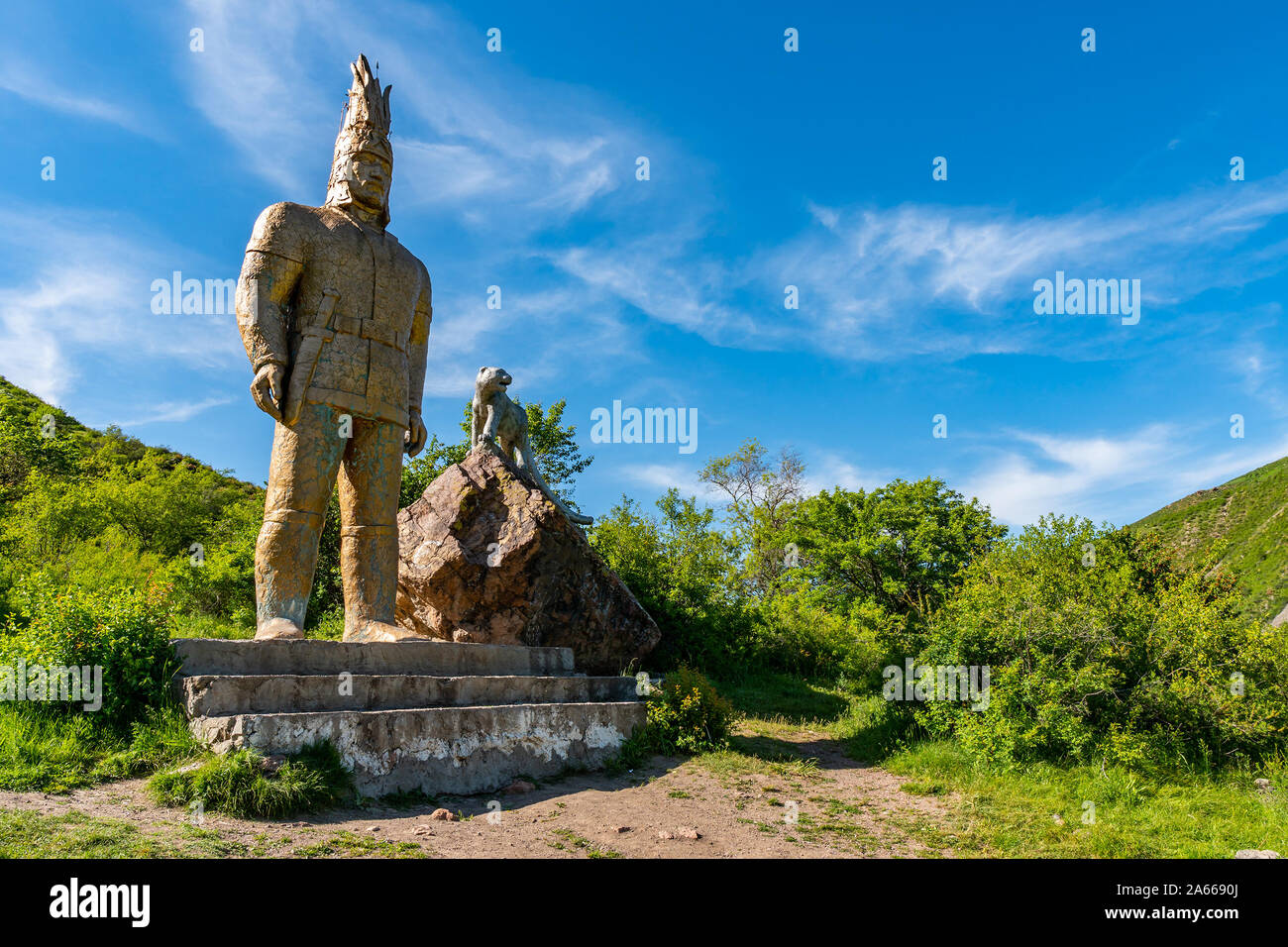 Esik Issyk Turgen Gorge Picturesque View of Sakian Soldier Golden Man ...