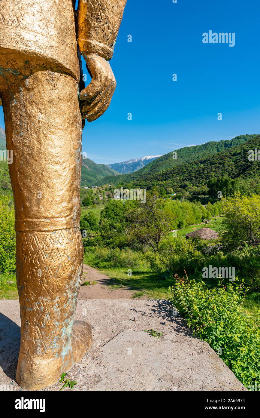 Esik Issyk Turgen Gorge Picturesque View of Sakian Soldier Golden Man ...