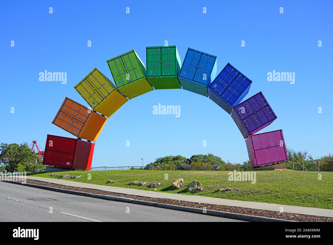 Perth rainbow shipping container hi-res stock photography and images ...