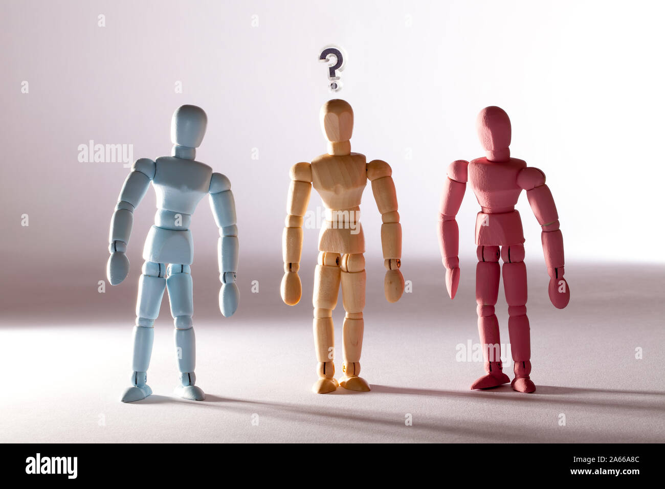 Gender stereotype. Questioning sexual identity. Neutral transgender ...