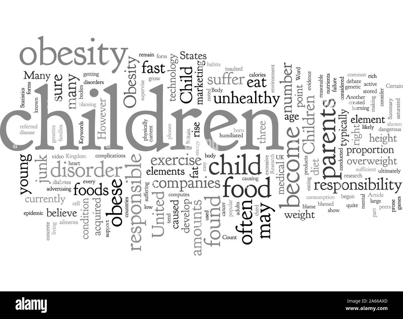 Obesity Children Stock Vector Images - Alamy