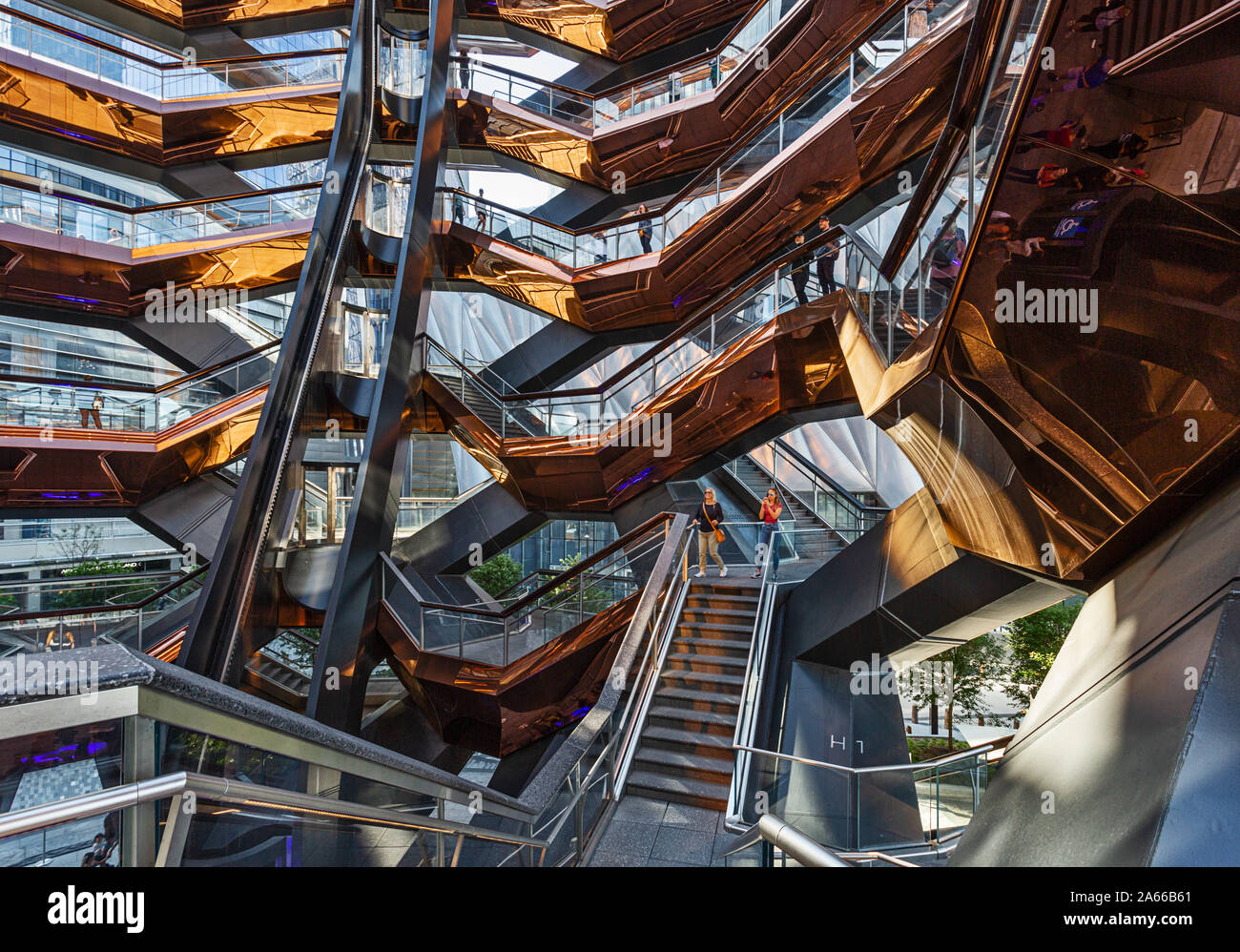The Vessel at Hudson Yards in New York designed by Thomas Heatherwick ...