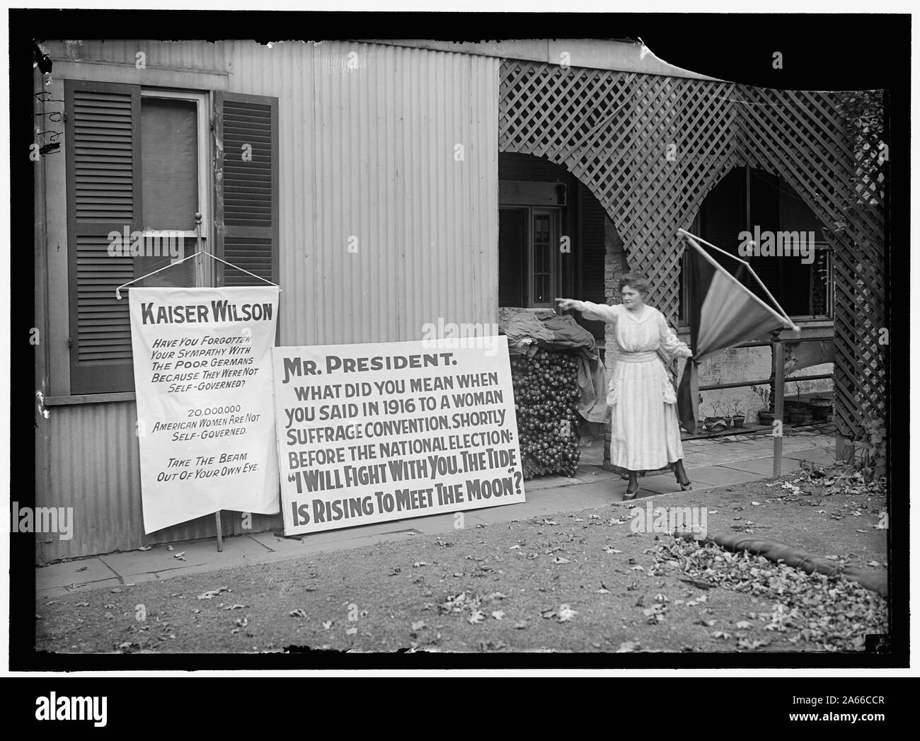 WOMAN SUFFRAGE BANNERS Stock Photo - Alamy