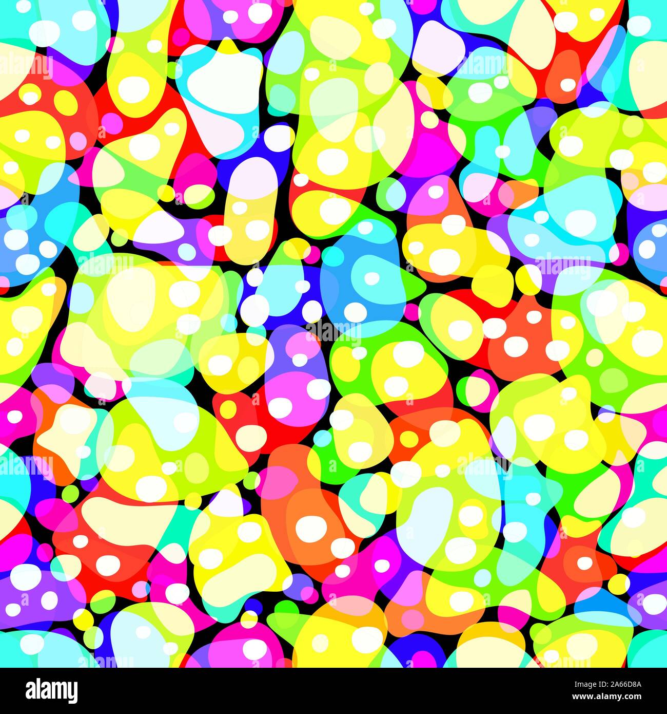 Rainbow multicolor abstract spotted seamless pattern, background from ...