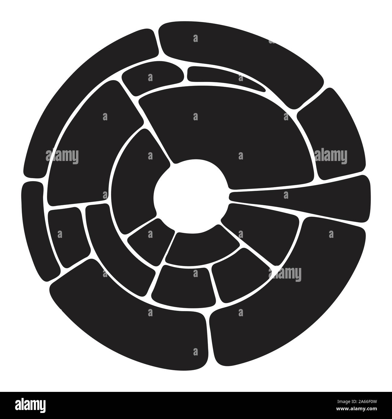 Brick pattern circular Cut Out Stock Images & Pictures - Alamy