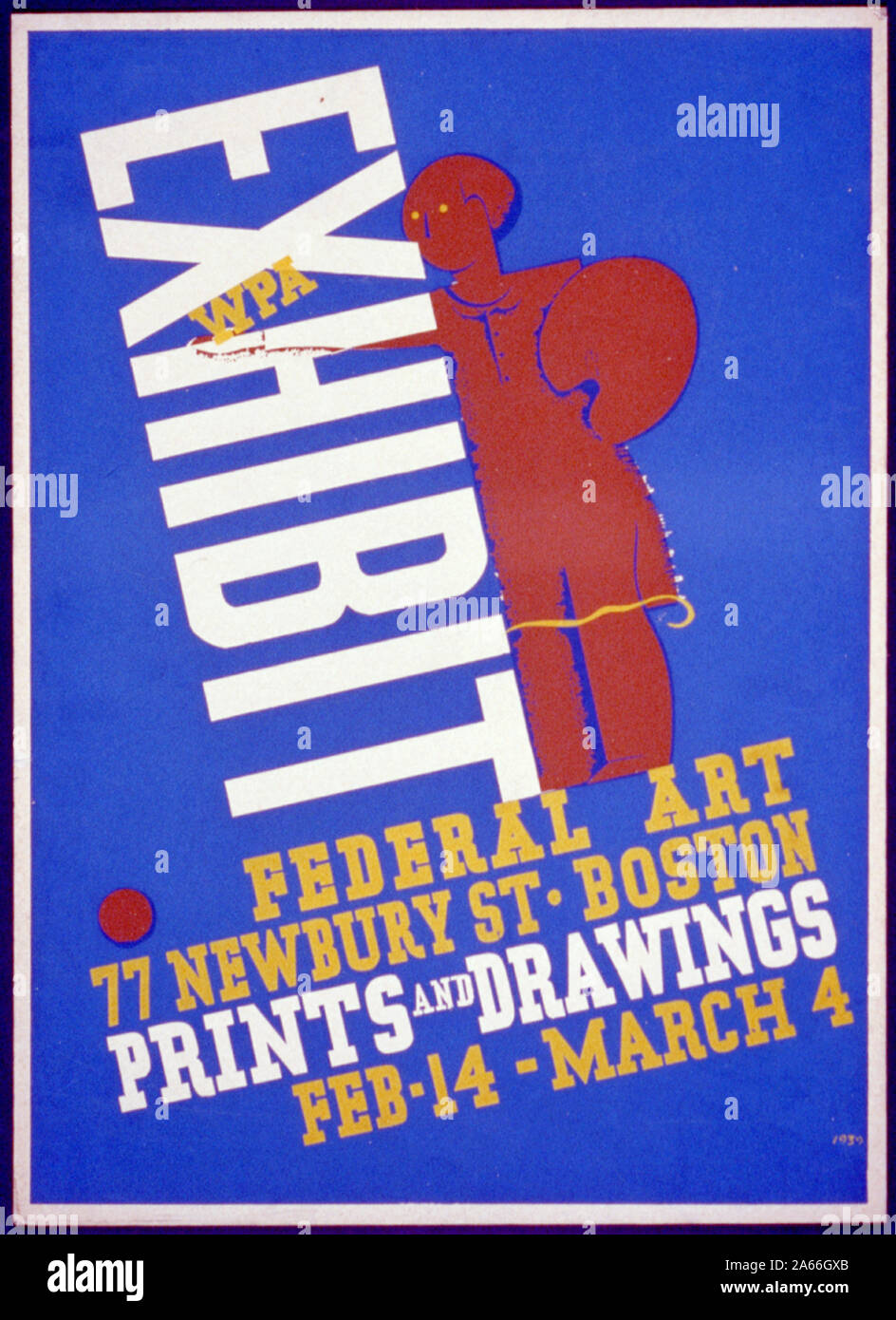WPA exhibit Abstract: Poster for Federal Art Project exhibition of ...