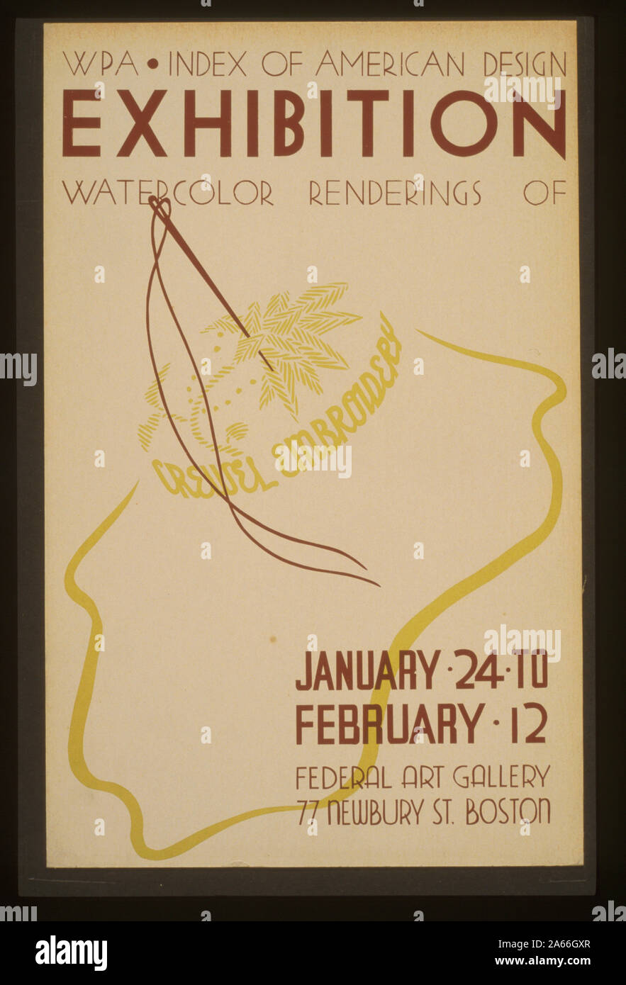 WPA Index of American Design exhibition Abstract: Poster announcing ...