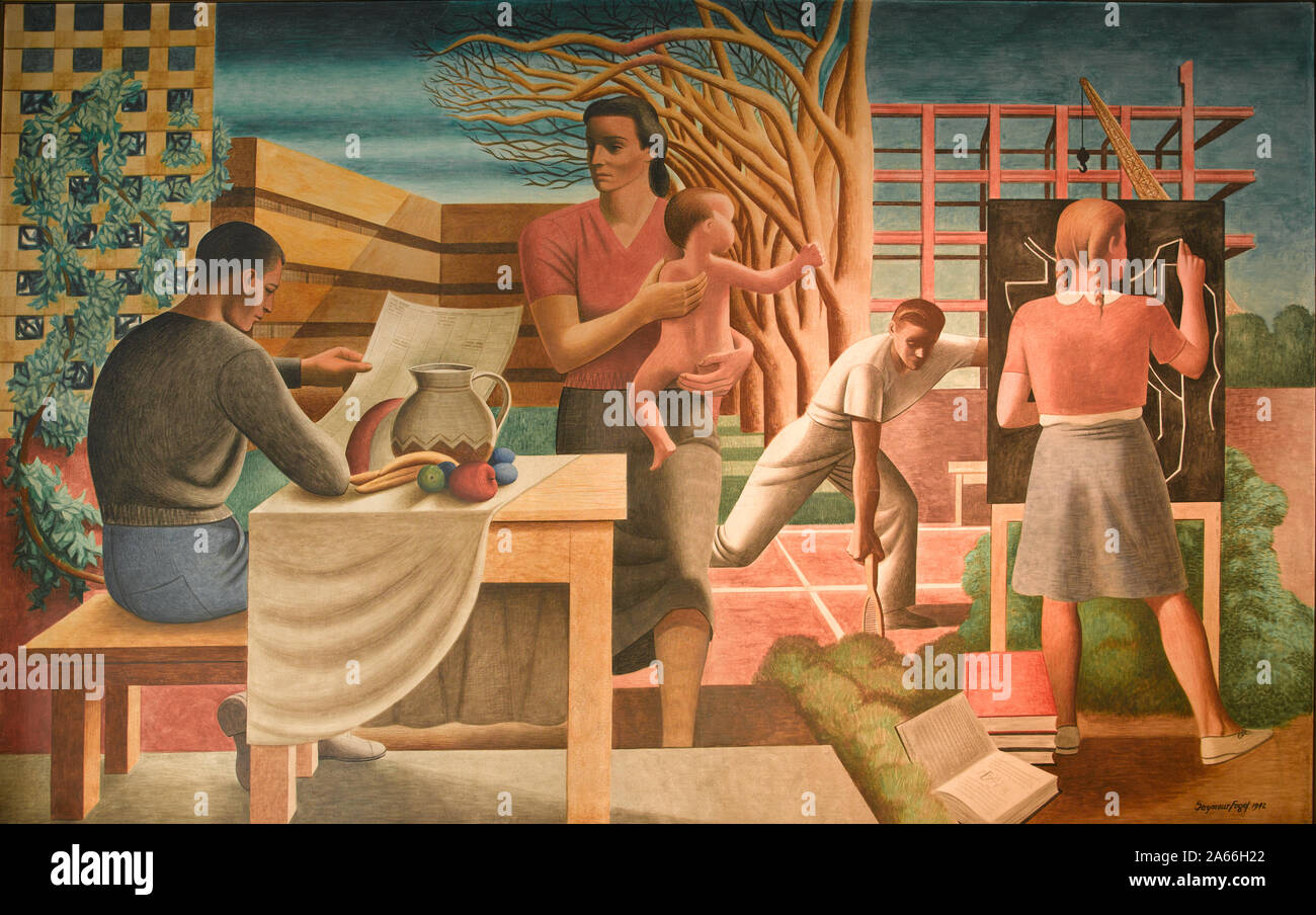 Wpa mural hi-res stock photography and images - Alamy