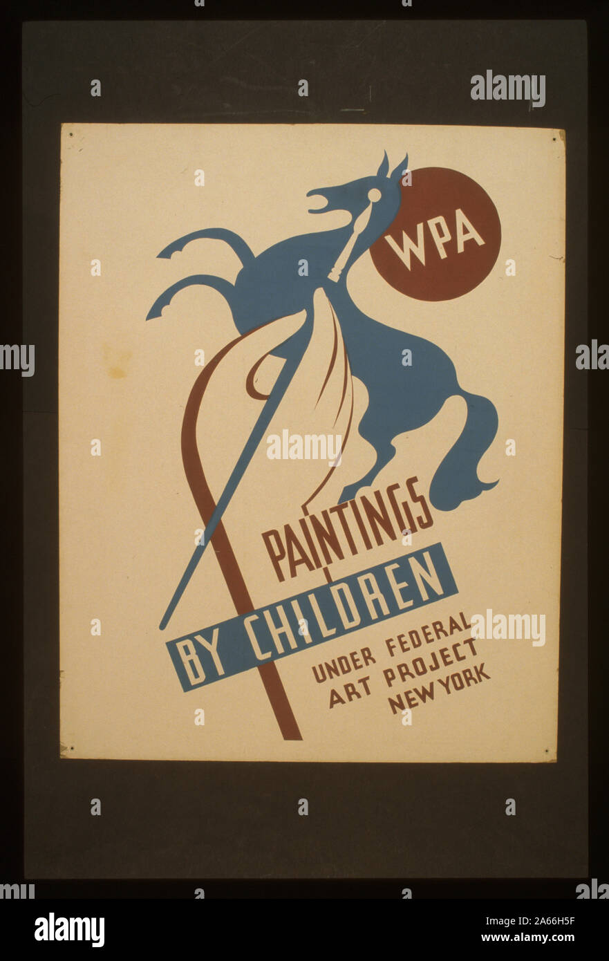 WPA paintings by children under Federal Art Project, New York Abstract ...