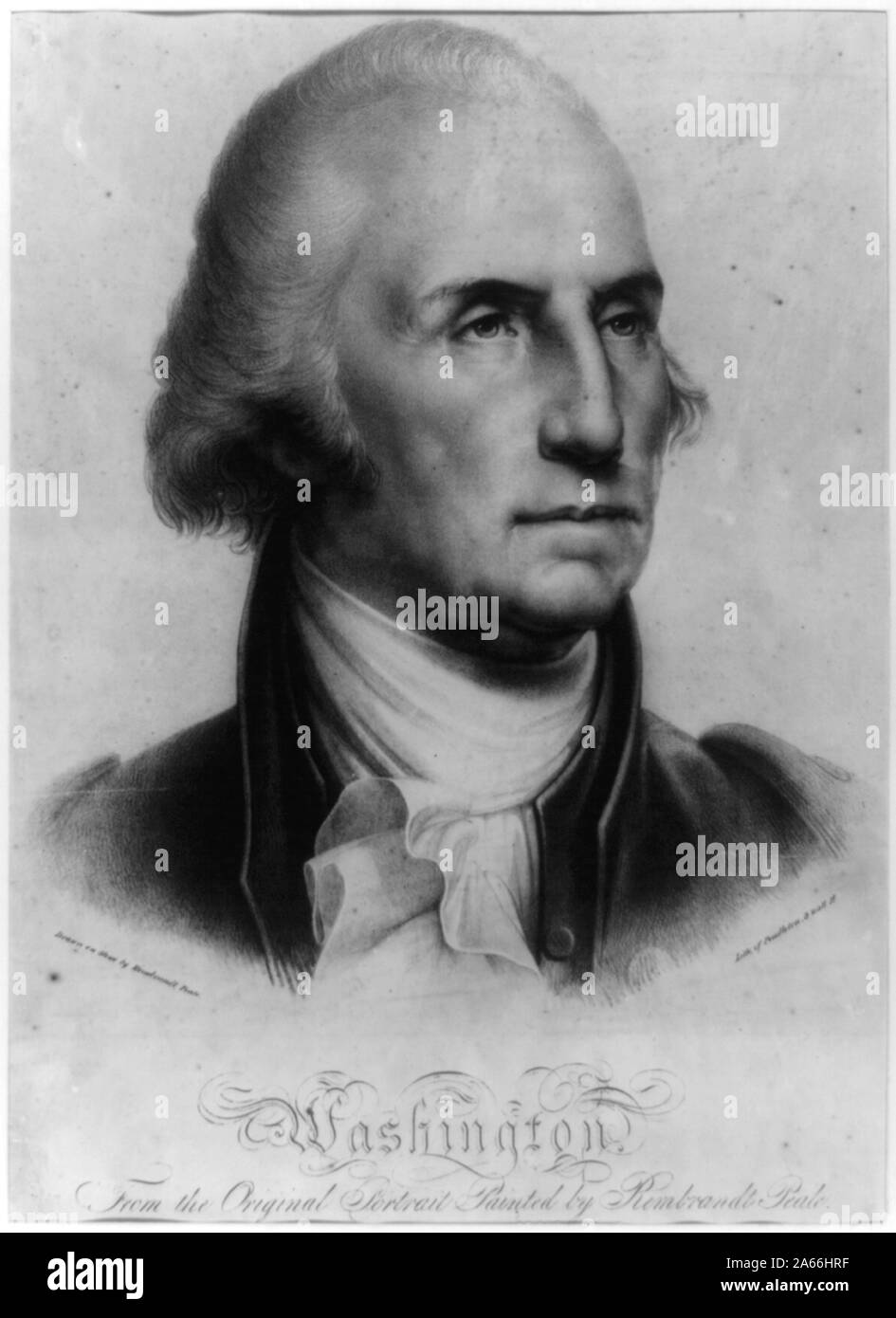 Washington. From the original portrait painted by Rembrandt Peale ...