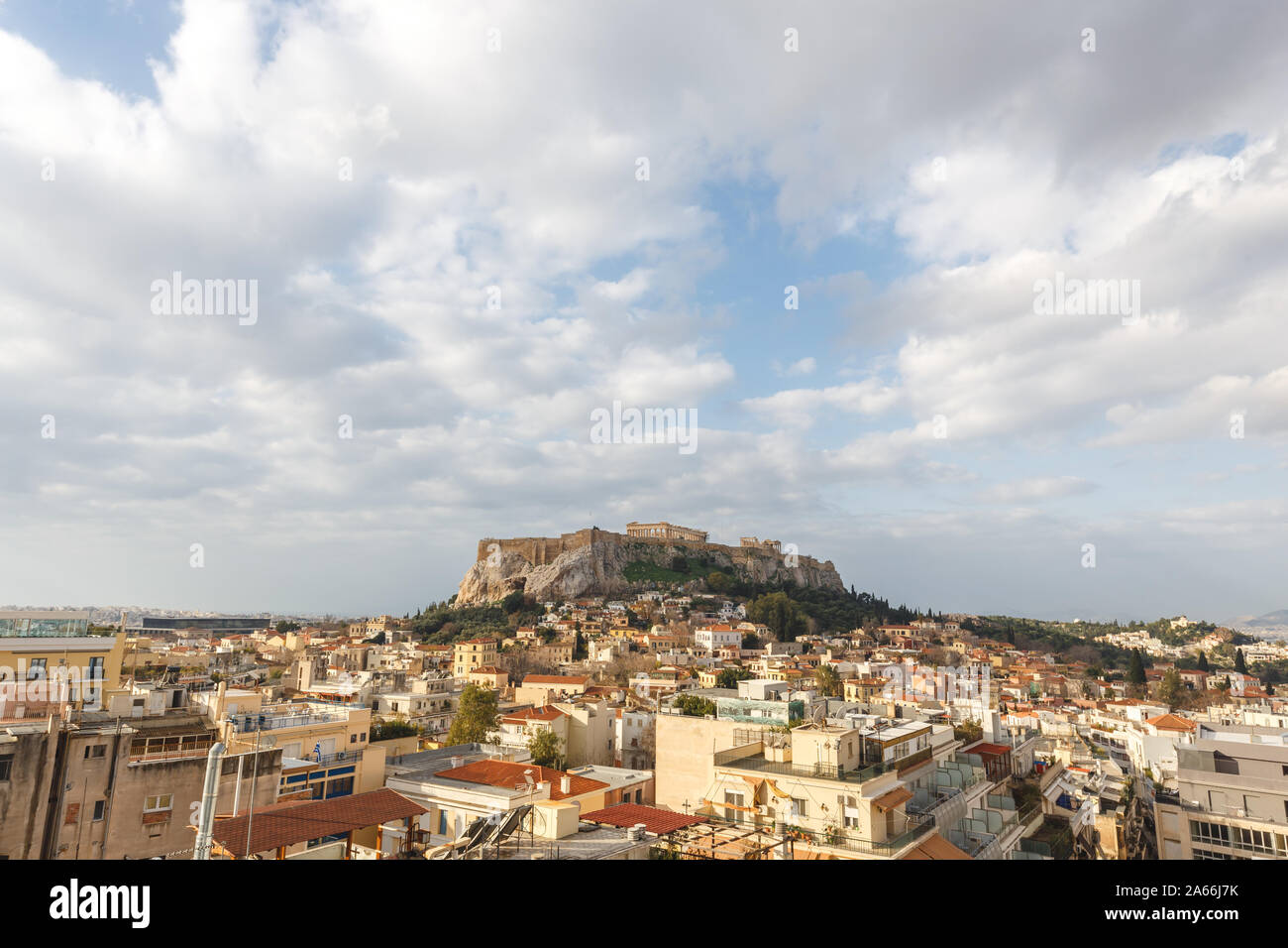 Sunrise view of Acropolis and the ancient Athens city Stock Photo - Alamy