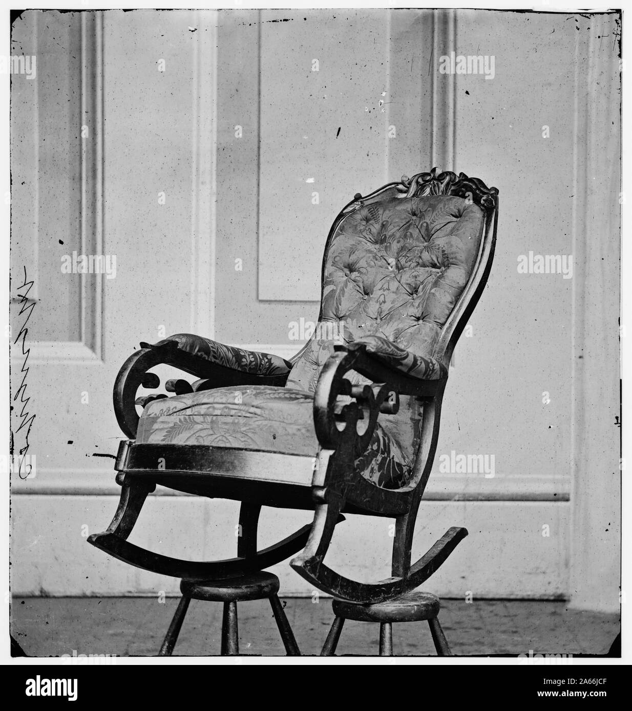Washington, D.C. Rocking chair used by President Lincoln in Ford's ...