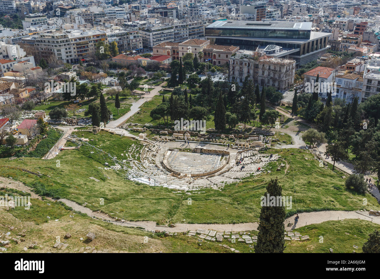 Theatre of Dionysus in Acropolis, Athens, Greece Stock Photo - Alamy