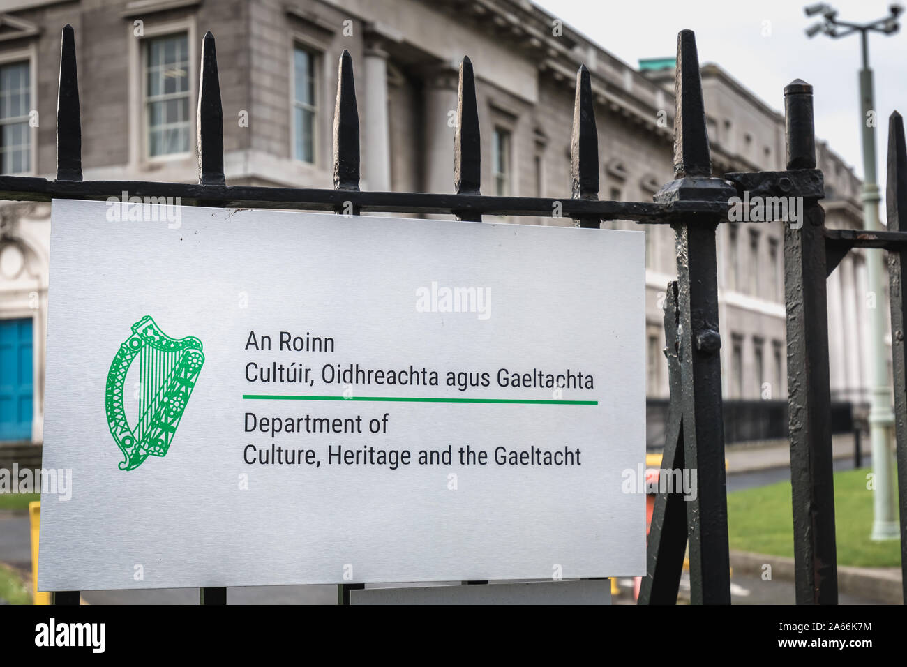 Dublin, Ireland - February 12, 2019: Architectural detail of The Custom ...