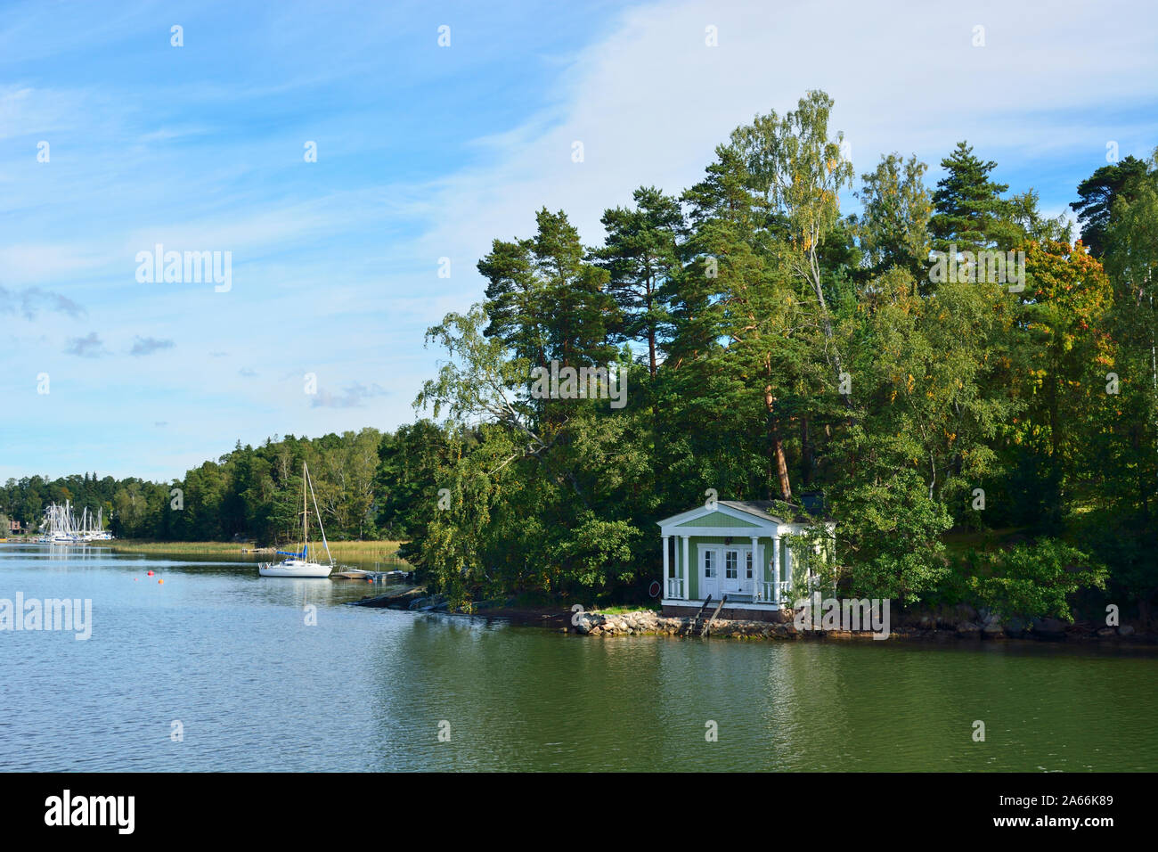 Islands in the bay of Helsinki. Finland Stock Photo - Alamy
