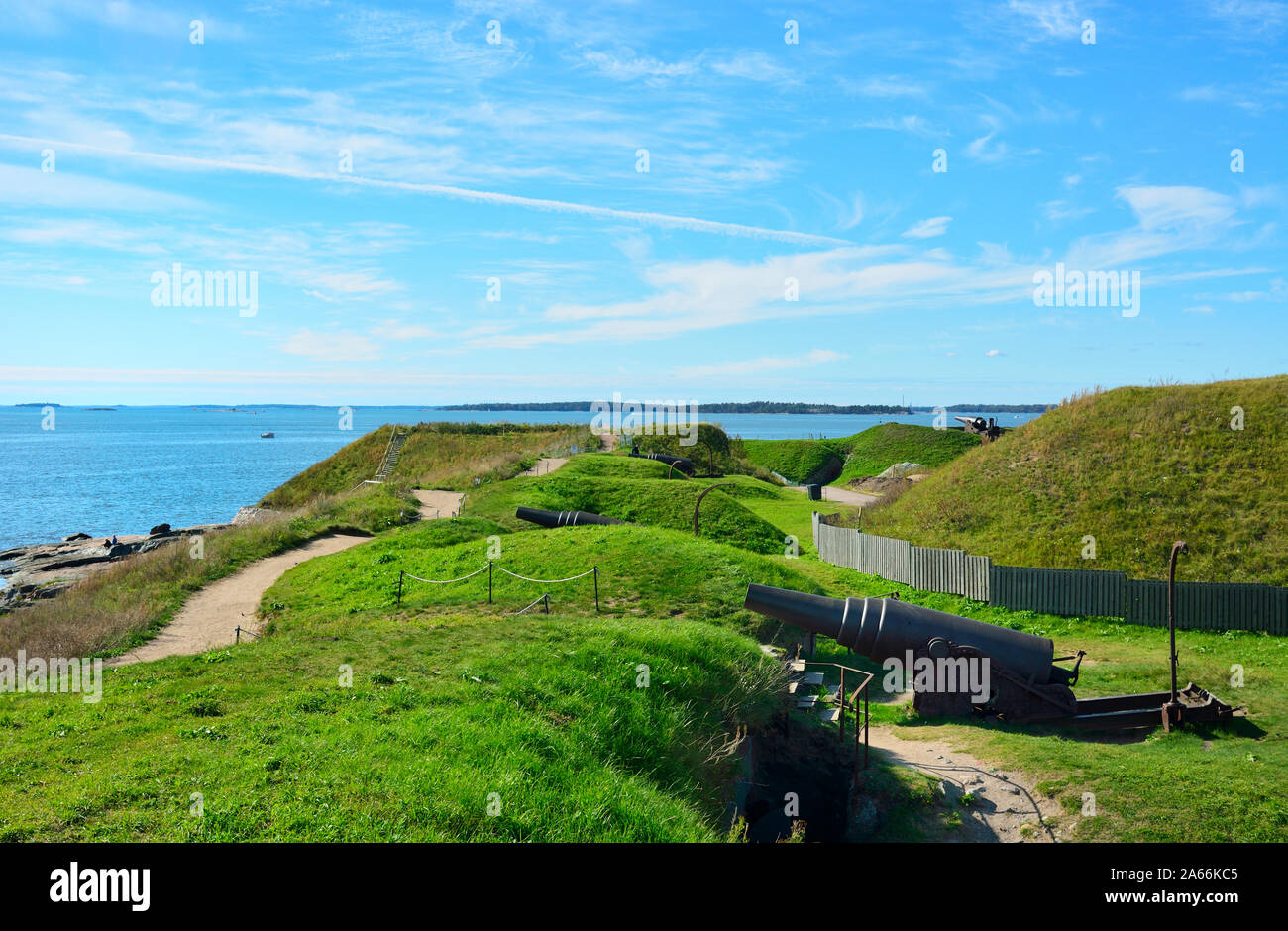 Suomenlinna Sea Fortress in the Helsinki bay. A Unesco World Heritage ...