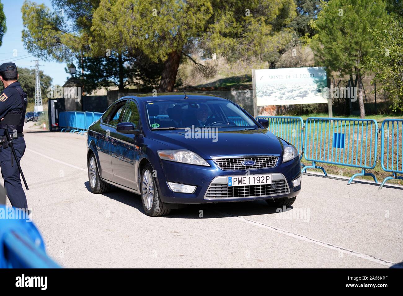Madrid, Spain. 24th Oct, 2019. General view of the mausoleum where ...