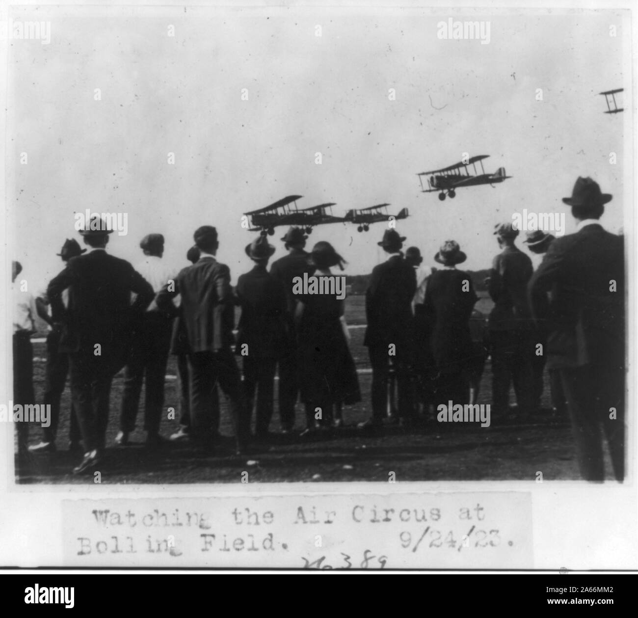 Watching the air circus at Bolling Field Stock Photo - Alamy