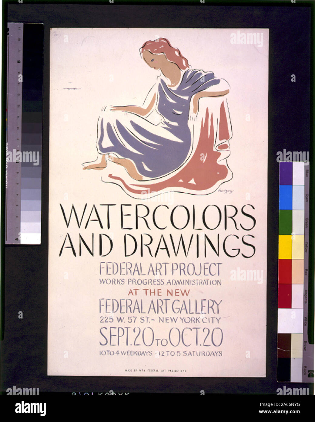 Watercolors and drawings, Federal Art Project, Works Progress ...