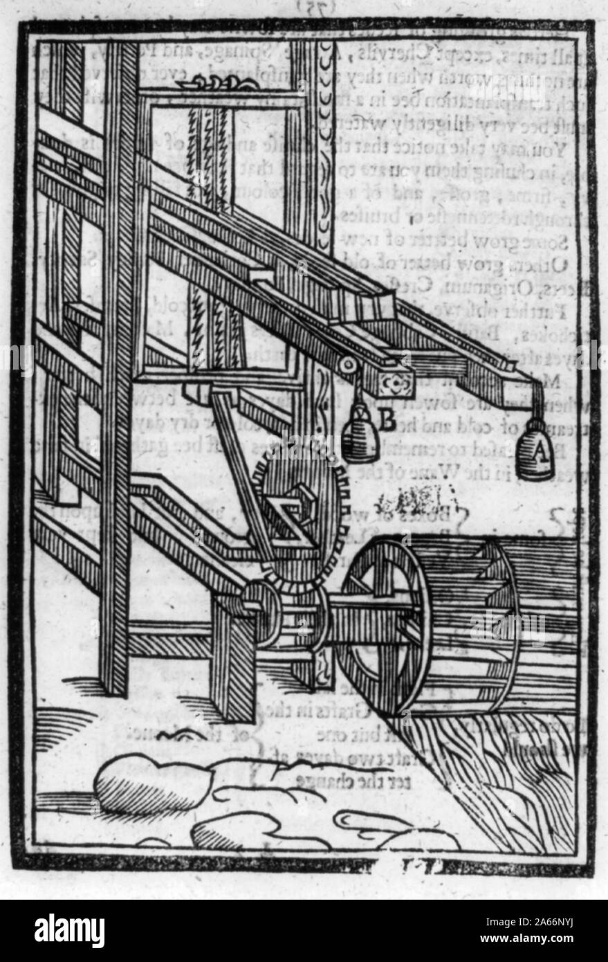 Water-powered saw mill Stock Photo - Alamy