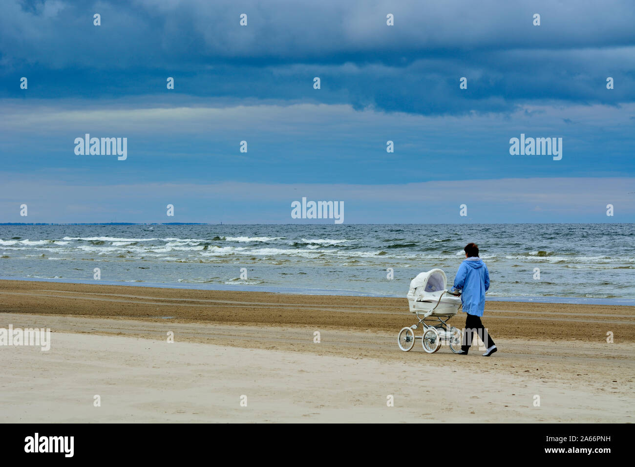 The Baltic Sea Majori beach. Jurmala, Riga. Latvia Stock Photo - Alamy