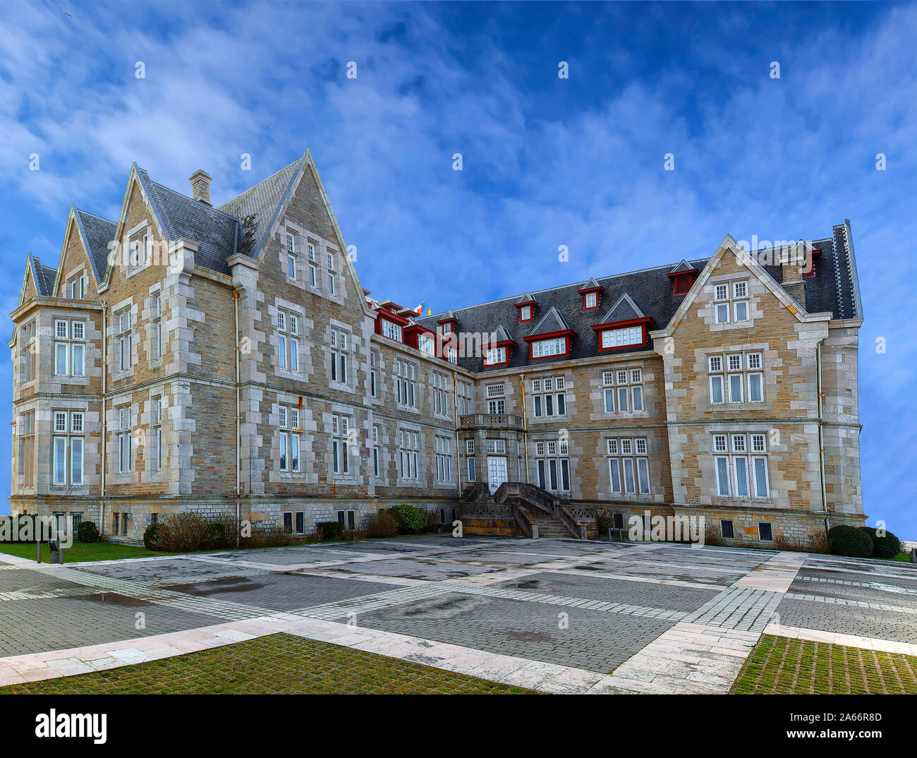Royal Palace of the Magdalena in Santander. It was a royal residence ...