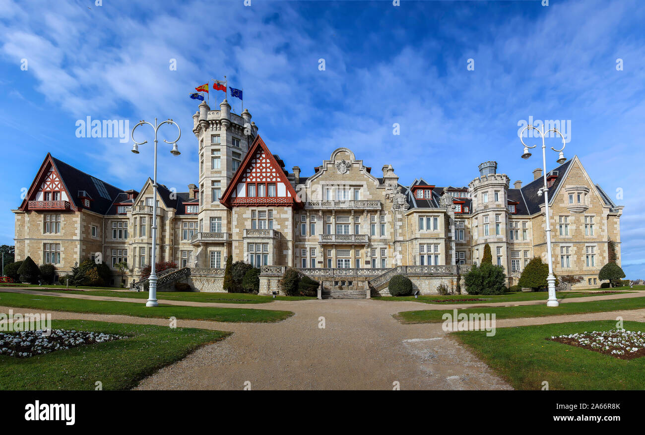 Royal Palace of the Magdalena in Santander. It was a royal residence ...