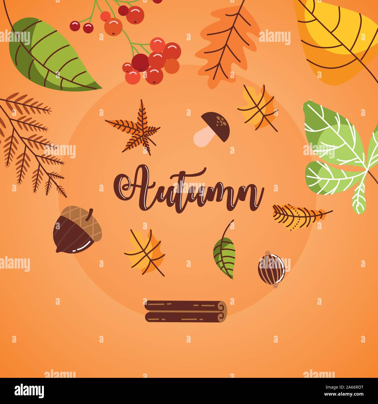 autumn season fruits and leafs icons Stock Vector Image & Art - Alamy