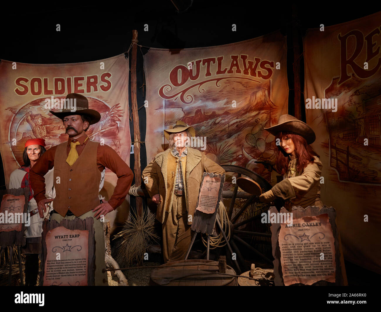 Wax figures in Louis Tussaud's Palace of Wax, part of the Ripley's ...