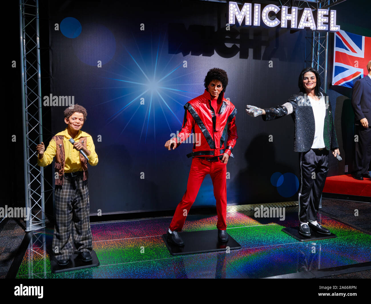 Wax figures in Louis Tussaud's Palace of Wax, part of the Ripley's ...