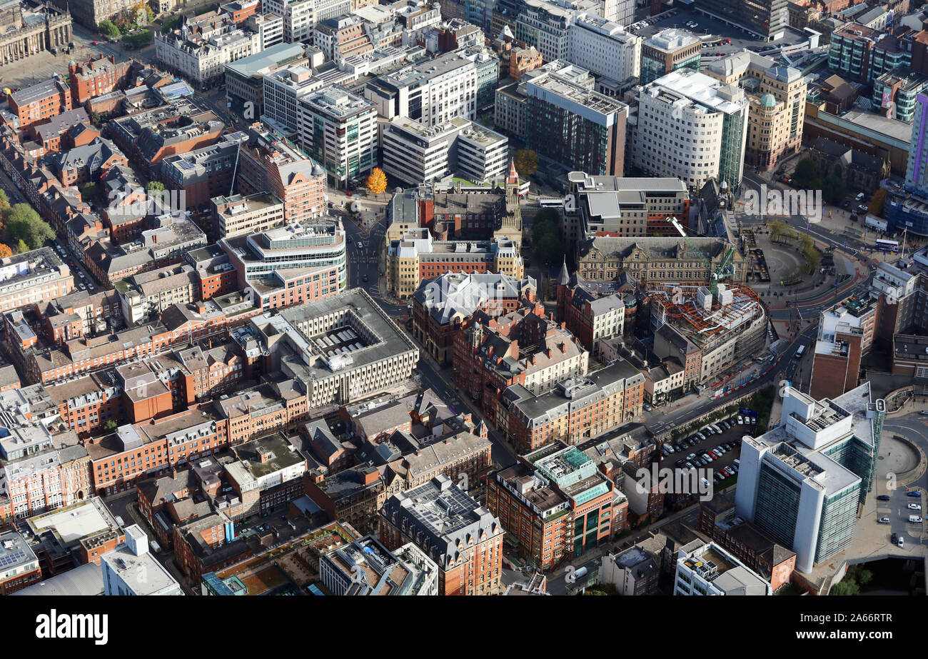 aerial view of Leeds City Centre, West Yorkshire, UK Stock Photo - Alamy