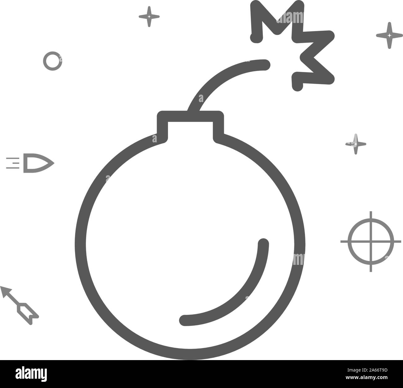 Hand grenade isolated Stock Vector Images - Alamy