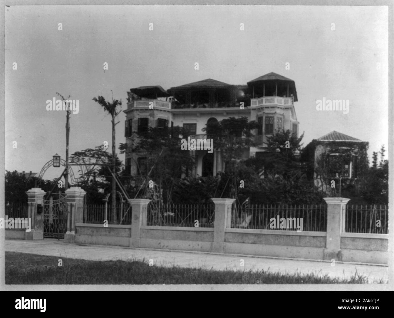 Wealthy Chinese in his western style home, Canton, China Abstract ...