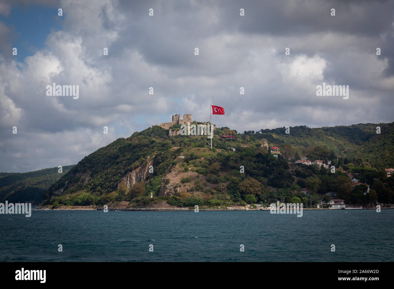 Istanbul and the Bosphorus River, leading to the Black Sea Stock Photo ...