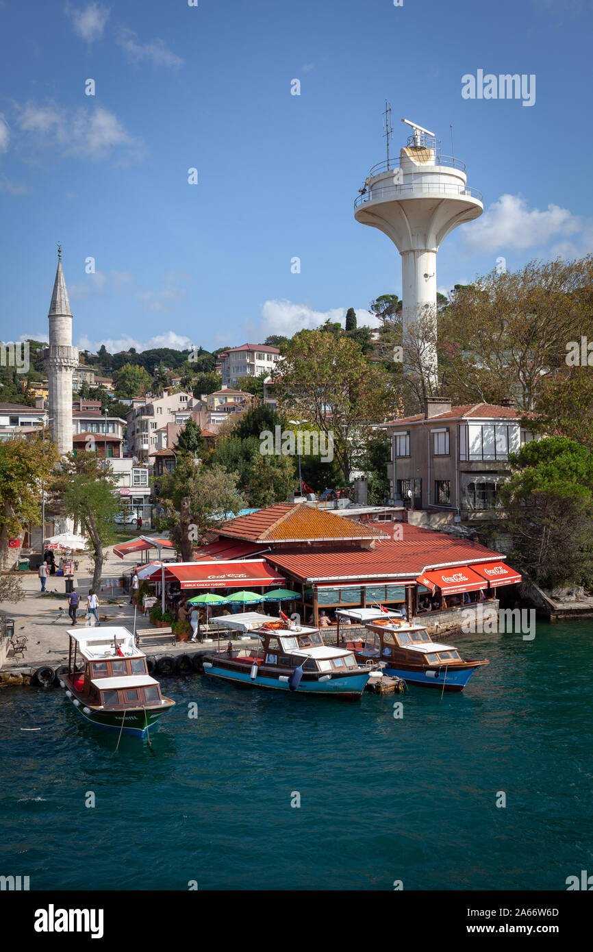 Istanbul and the Bosphorus River, leading to the Black Sea Stock Photo ...